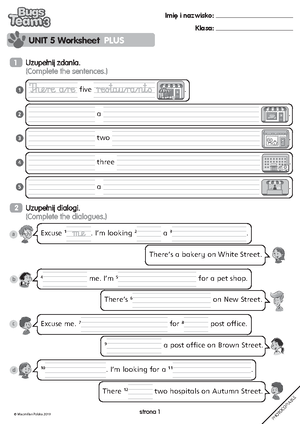 EC A1P - Language test 2A - Name ...