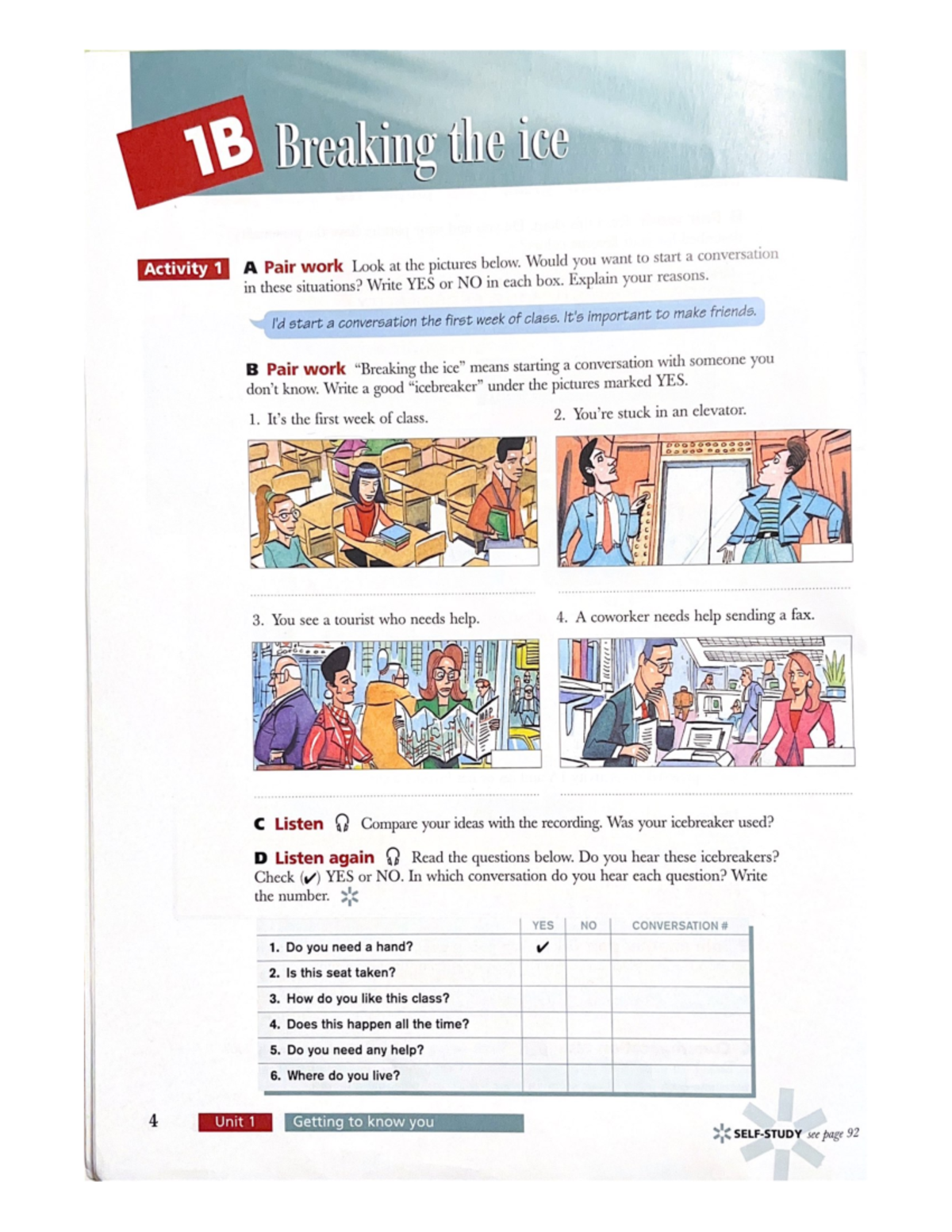 Let’s Talk 2 1B Breaking the Ice - NESL 035 - Studocu