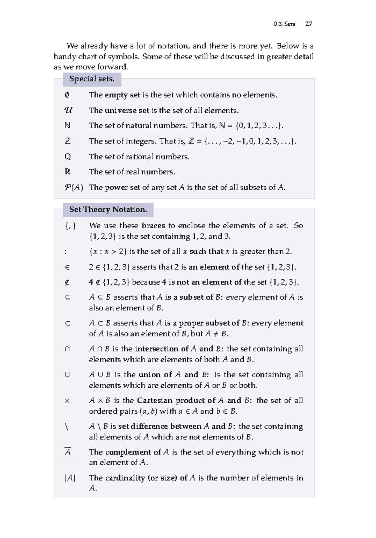 Discrete mathematics-15 - Sets 27 We already have a lot of notation ...