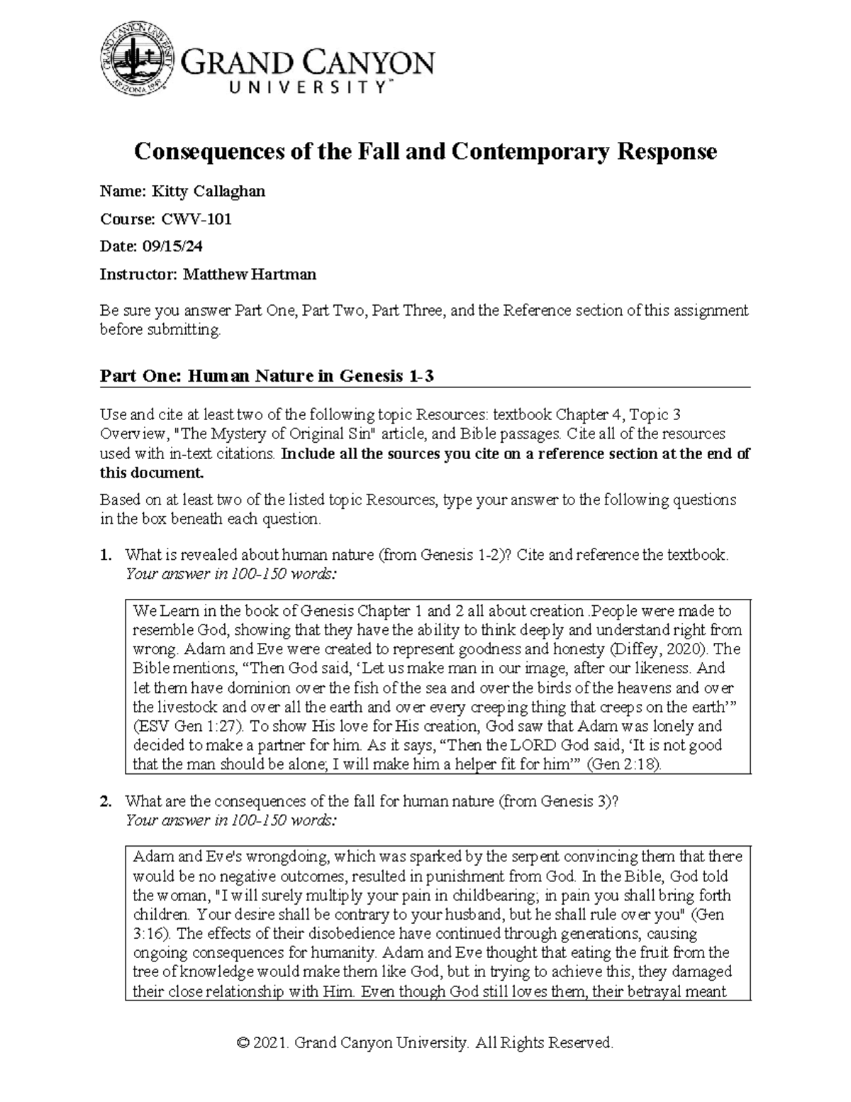 CWV-101-301-RS-T3Conseq Of The Fall Contemporary Response-Online completed - Consequences of the ...