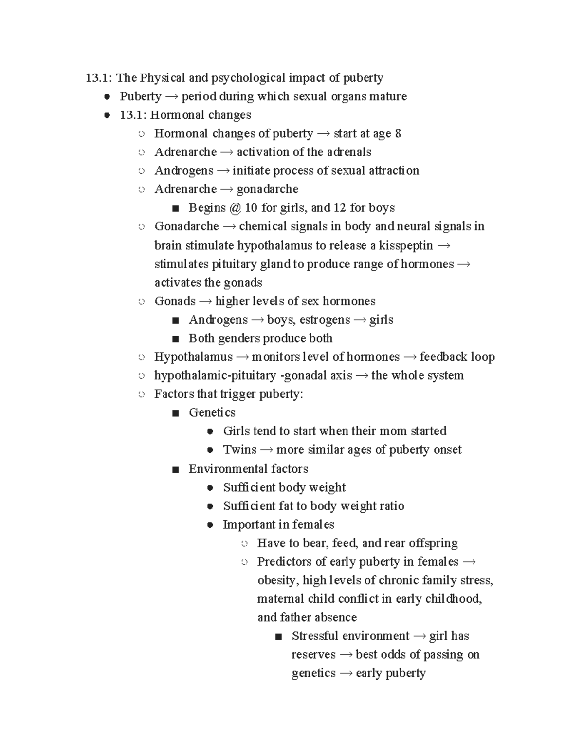 336 Ch.13 Physical Development and Health in Adolescence - 13: The ...