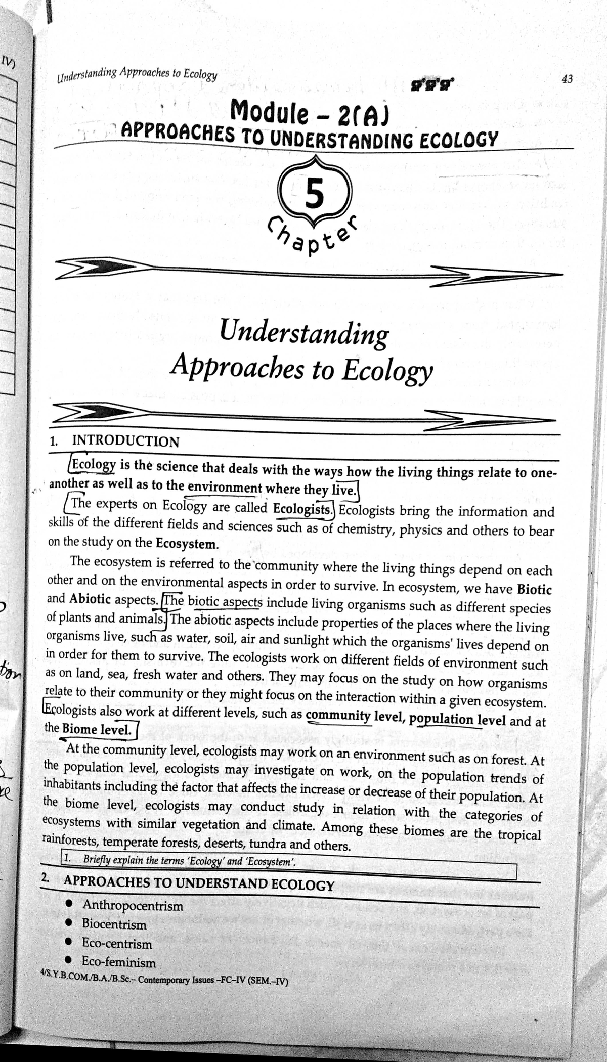 Module-2 Ecology SEM-4 - Ph.aya - Studocu