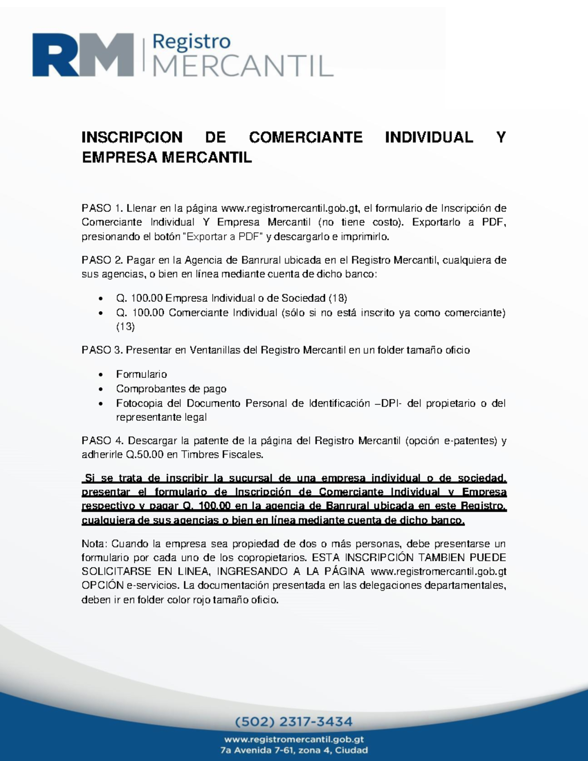 11- Inscripcion- Comerciante-IND-Y- Empresa-MERC actual - INSCRIPCION DE COMERCIANTE INDIVIDUAL ...