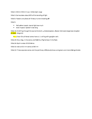 Hearing notes part one - The process of hearing involves several steps ...