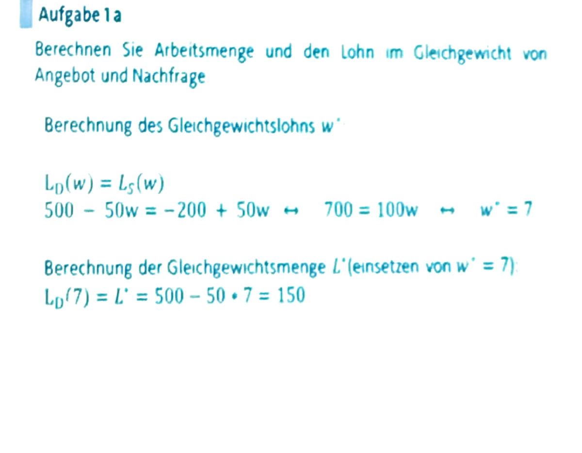 Musterloesung Uebung 6 - Einführung in die VWL - Studocu
