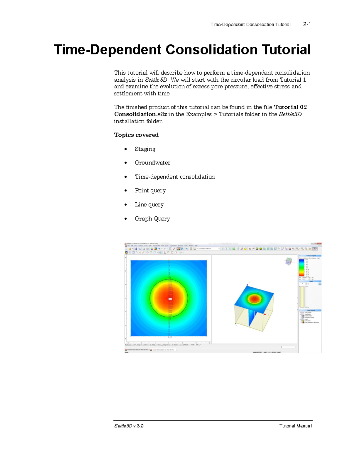 2017 10 23 Rocscience Settle 3D Tutorial 02 Consolidation - Time-Dependent Consolidation ...