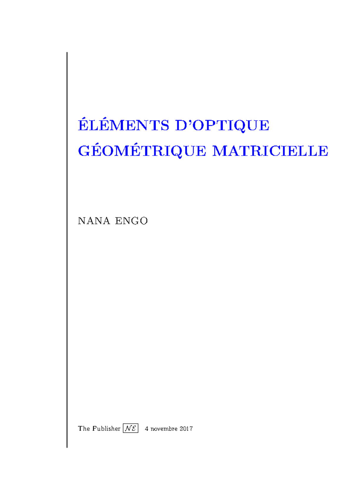 OGMCh 2-Loisde Snell-Descartes - ÉLÉMENTS D’OPTIQUE GÉOMÉTRIQUE ...