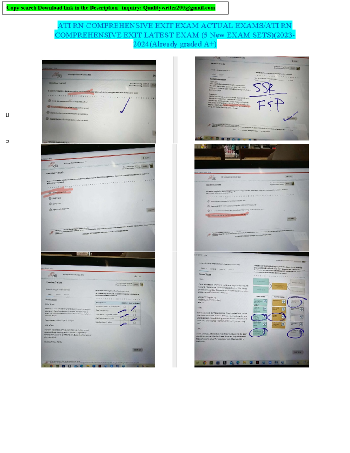 CMS Comprehensive predictor Ati proctored exam 2024 with NGN, All 180 ...
