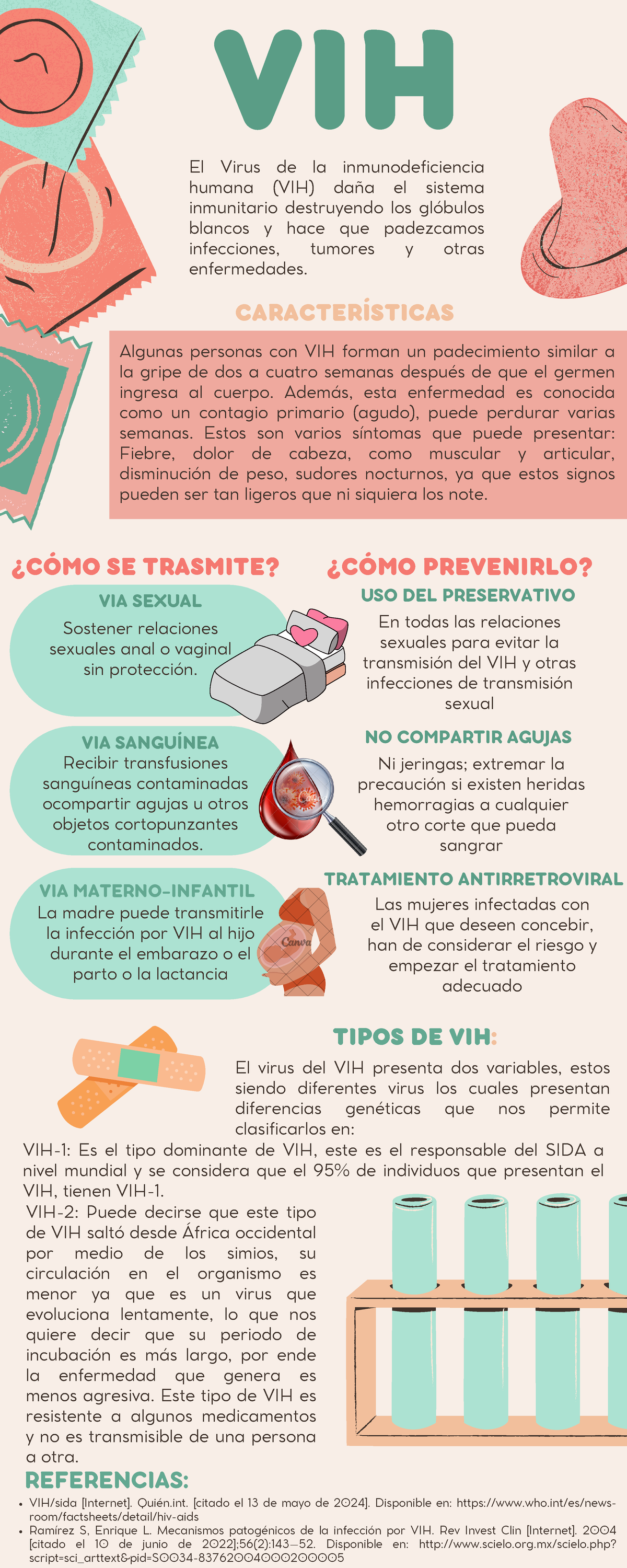 Infografia VIH - VIH El Virus de la inmunodeficiencia humana (VIH) daña ...