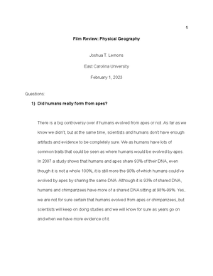 Earth Making of a Planet - National Geographic Viewing Guide Notes ...