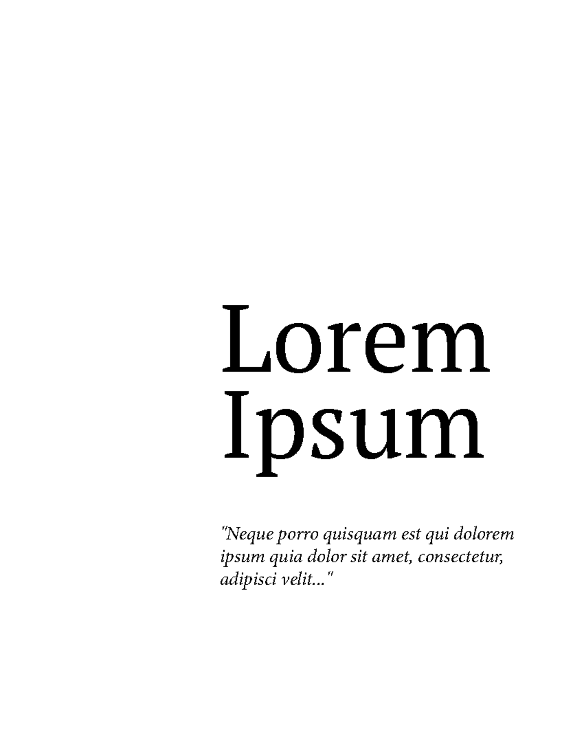 Exercicio-aula11-indesign - Lorem Ipsum "Neque porro quisquam est qui ...