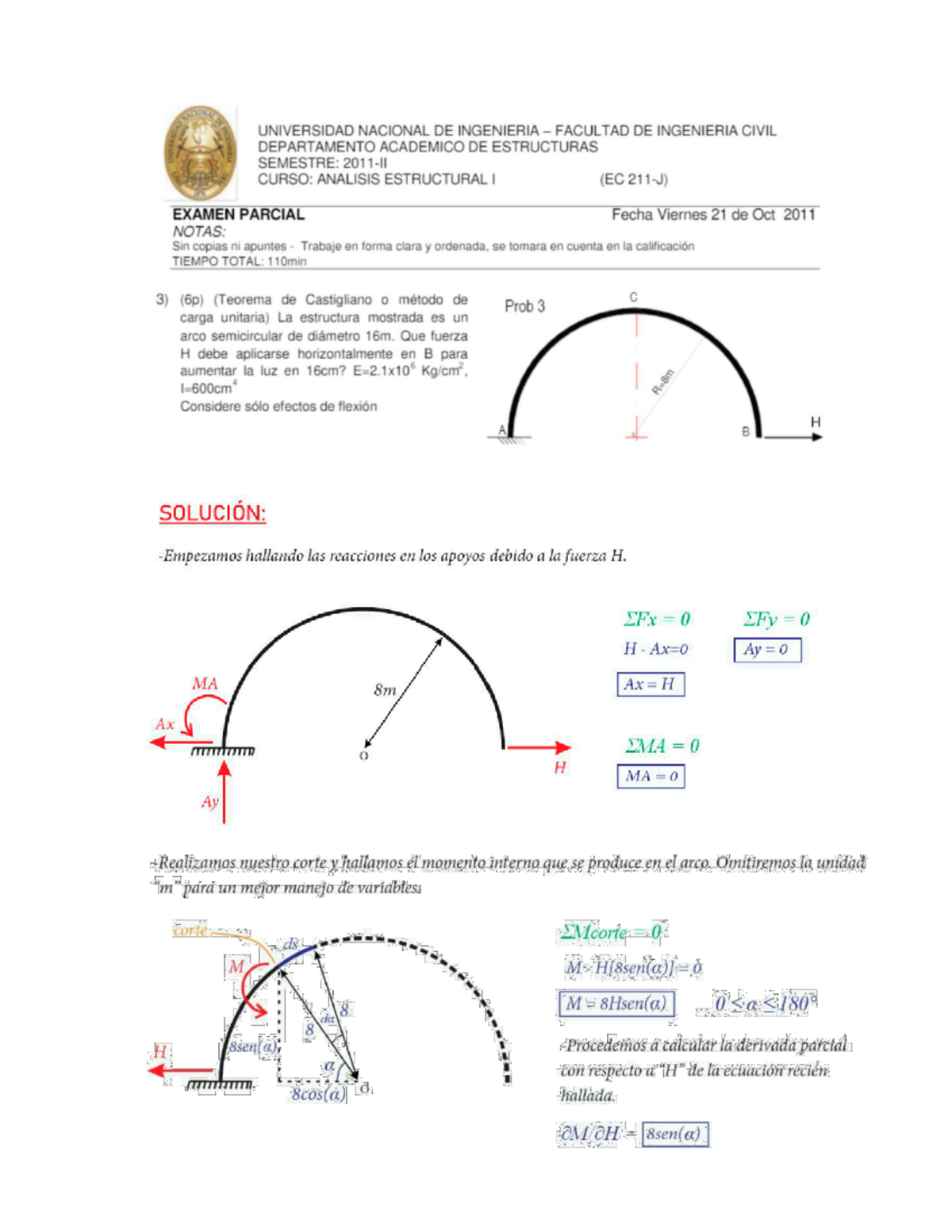 Vigas curvas - Diagramas de arcos - Resistencia de materiales - Studocu