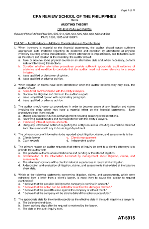 AT Quizzer CPAR Professional Acctg Practice - CPA REVIEW SCHOOL OF THE ...