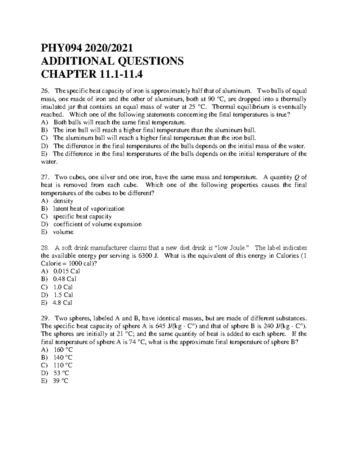Additional Q Chapter 11 phy - PHY094 2020/ ADDITIONAL QUESTIONS CHAPTER ...