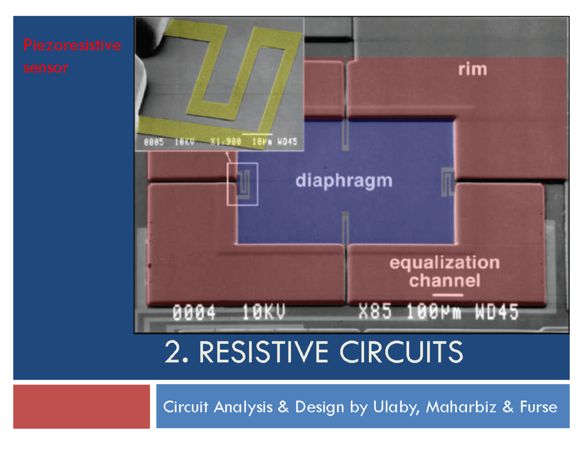 CAD ch2 - Professor Alexander Sergienko - 2. RESISTIVE CIRCUITS Circuit Analysis & Design by ...