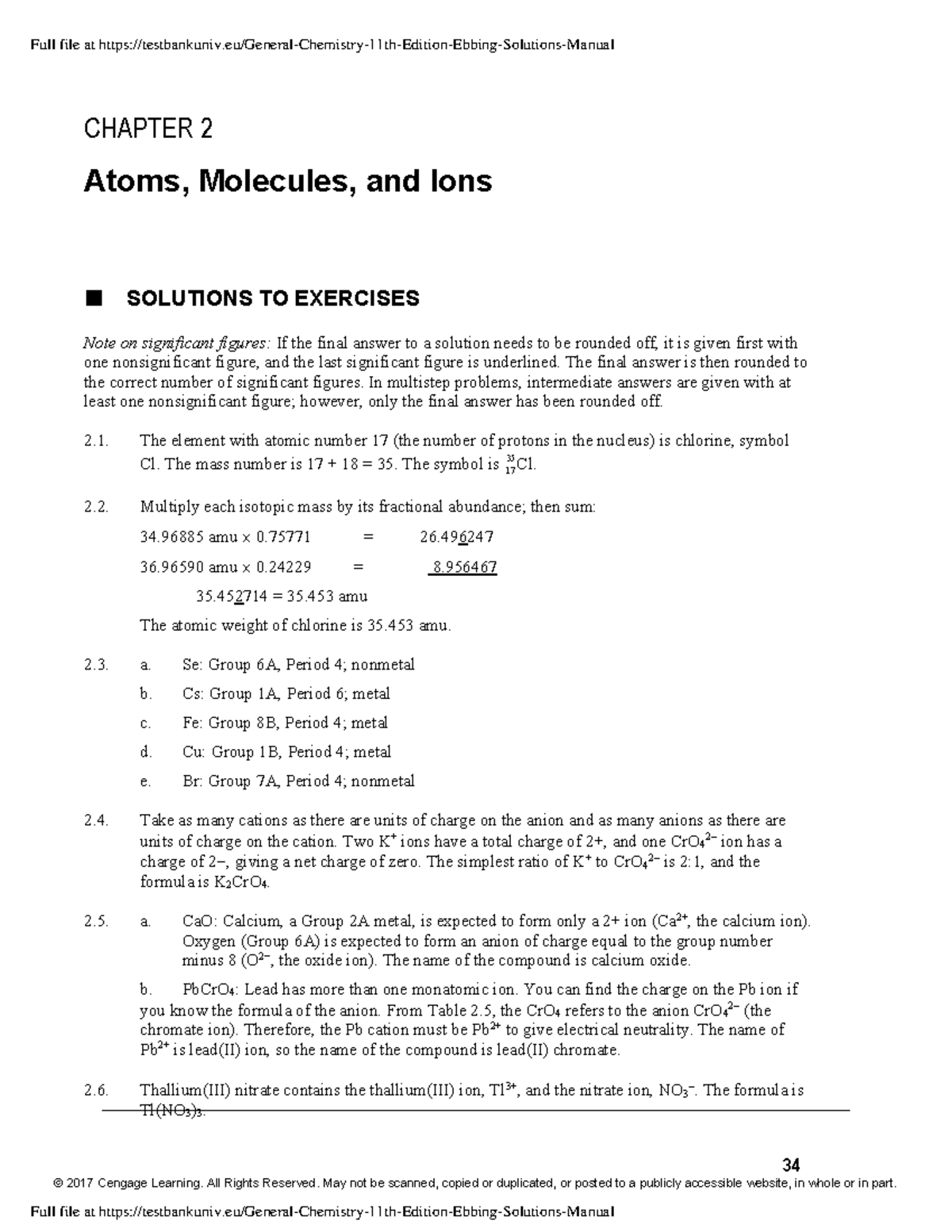 Atoms Molecules And Ions Questions And Answers Atoms, Ions A