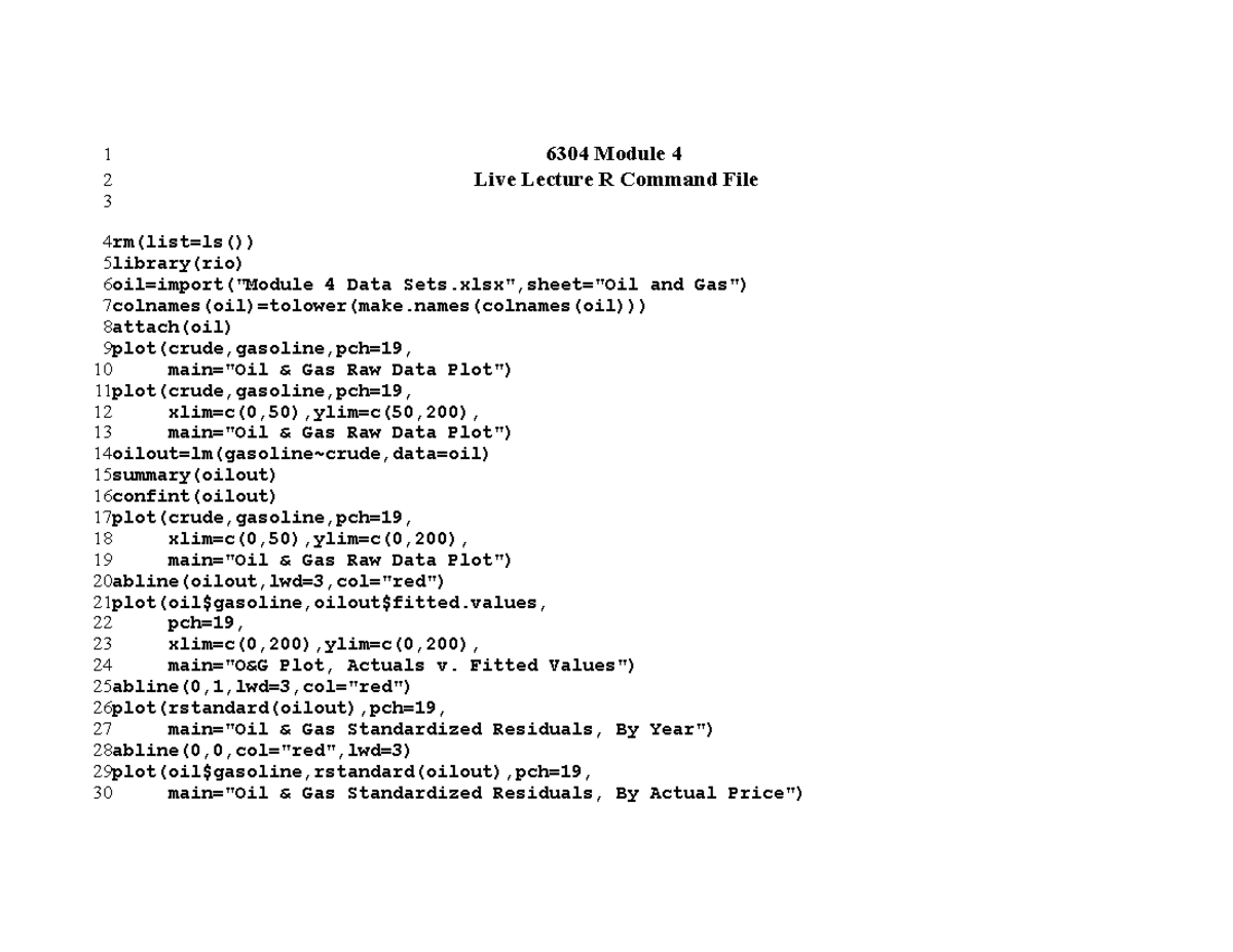 6304 Module 4 Live Lecture R Script File 6304 Module 4 Live Lecture R 9843
