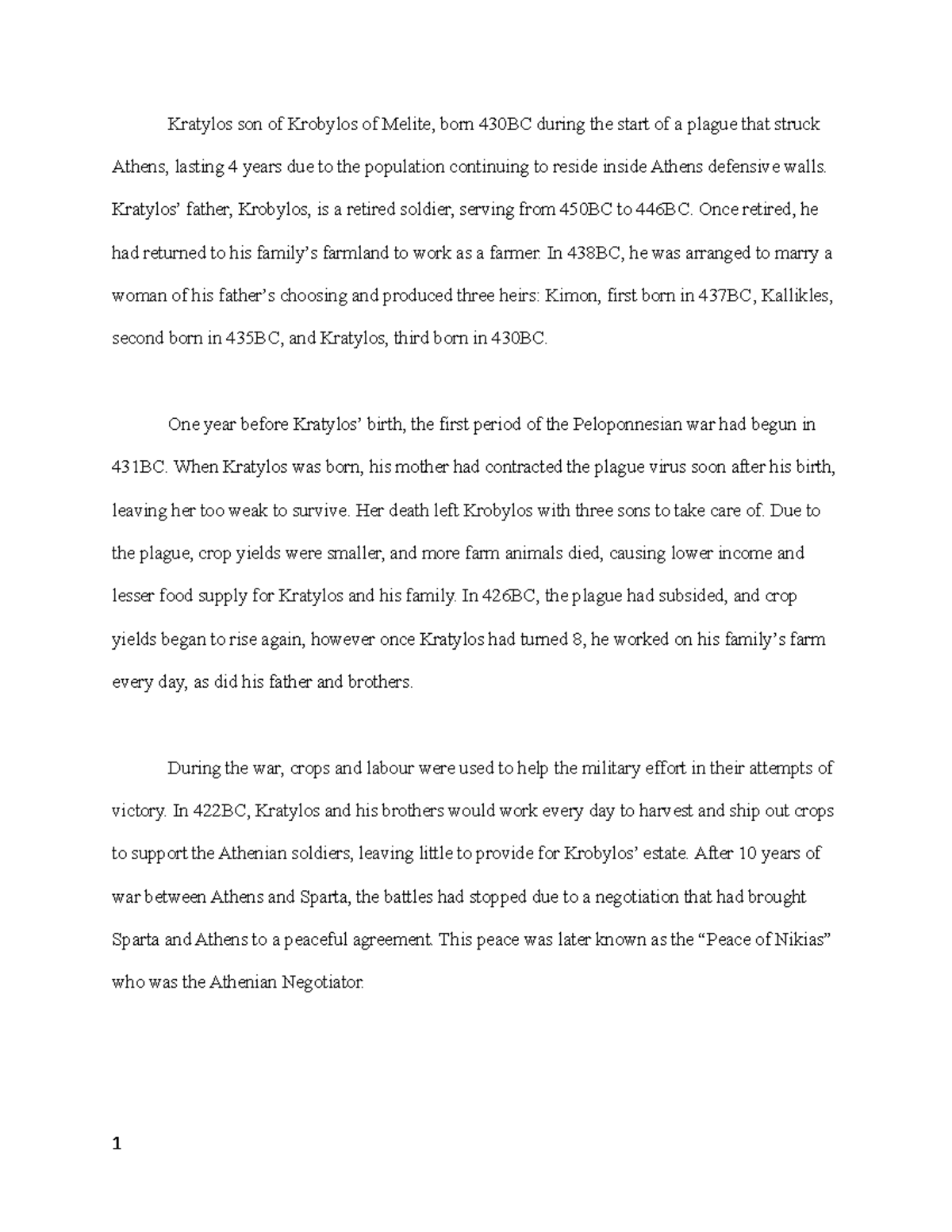 Athenian Biography - Please feel free to use this as a template ...