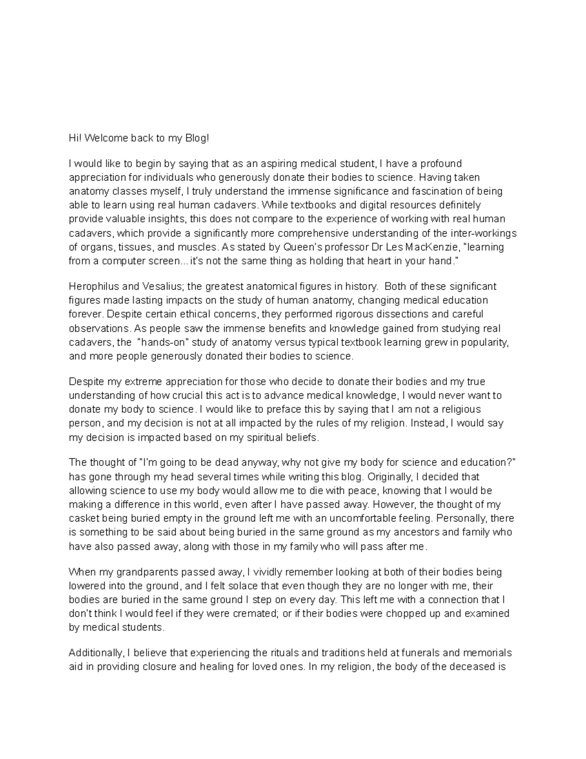 Blog 2- IDIS173 - Blog 2 - Hi! Welcome back to my Blog! I would like to ...