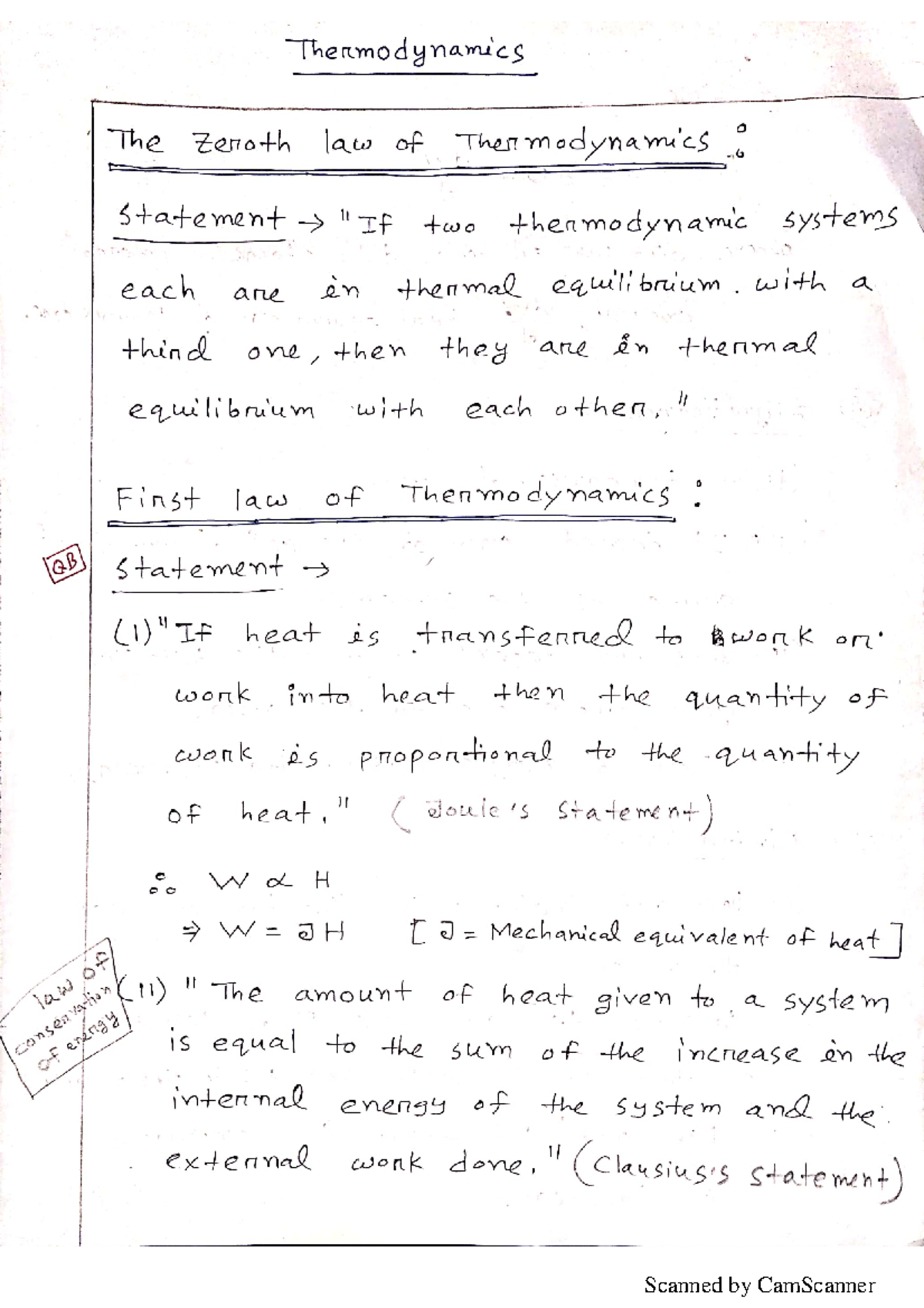 Physics-II Thermodynamics Note - Fundamental Of Physics - Studocu