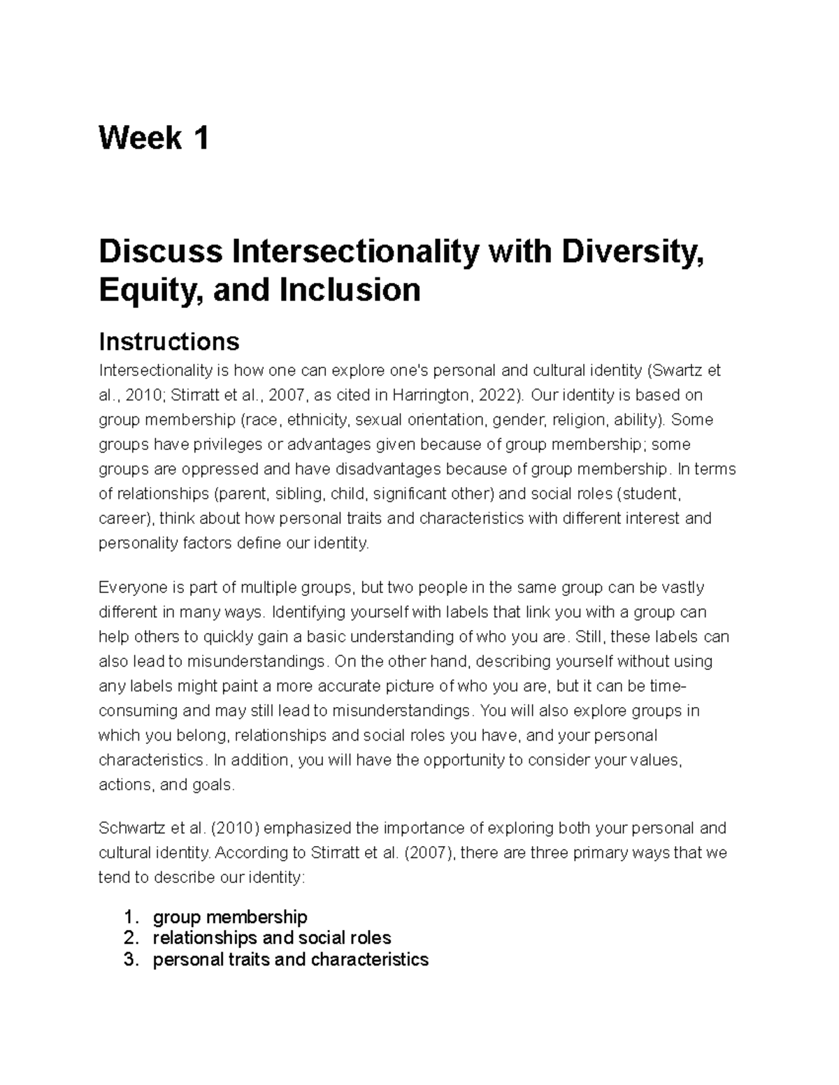 Discuss Intersectionality with Diversity, Equity, and Inclusion - Week ...