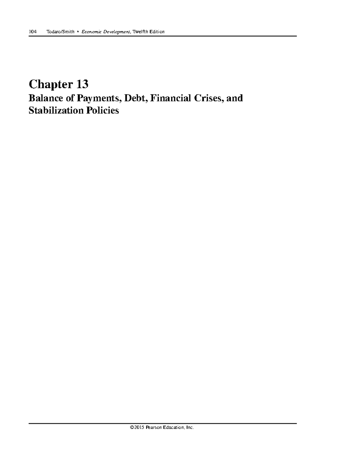 atest bank Ch13 - Chapter 13 Balance of Payments, Debt, Financial ...