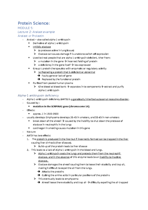 Protein Science, Module 1-4 - Protein Science: MODULE 1: Protein ...