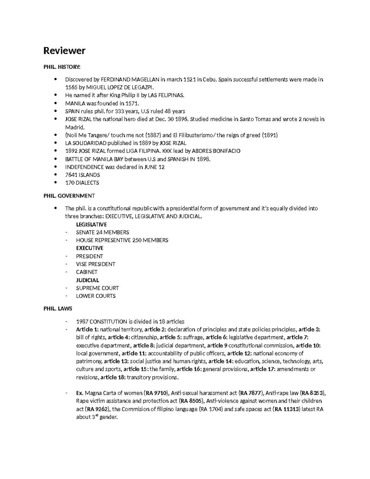 Reviewer - N/A - Reviewer PHIL. HISTORY: Discovered by FERDINAND ...
