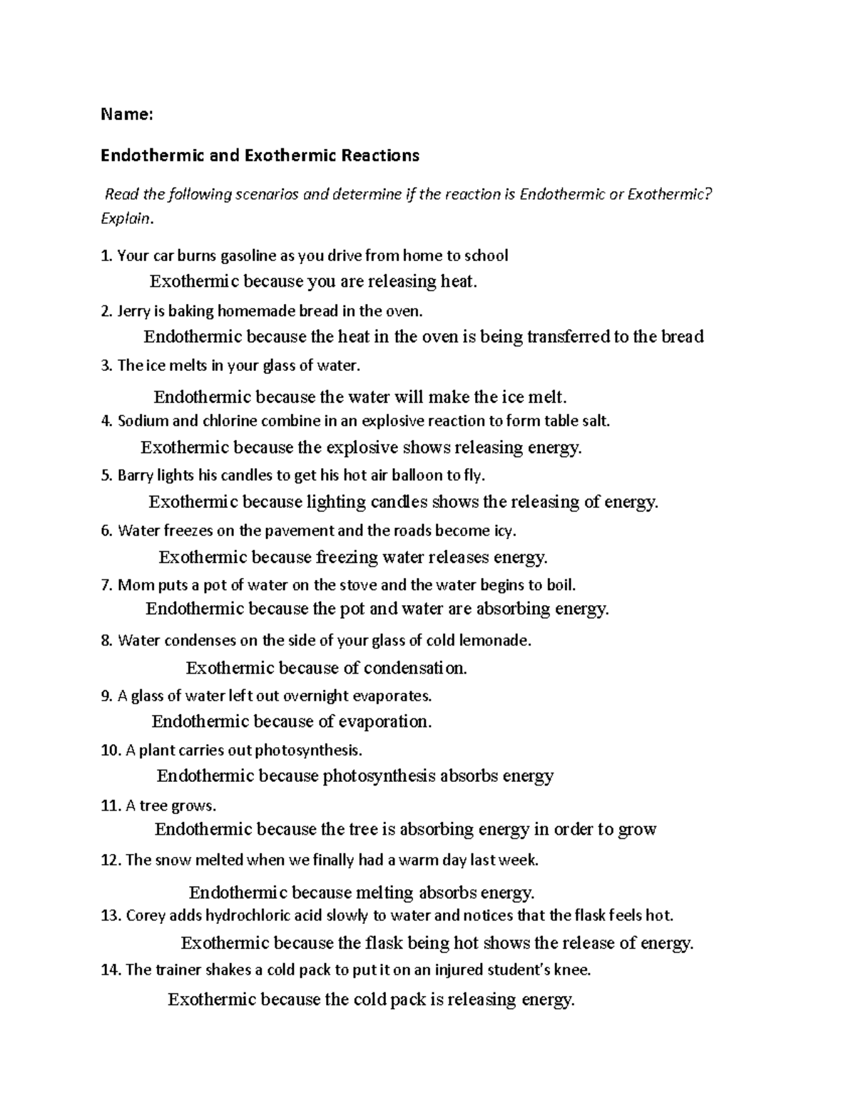 Is Melting Endothermic Or Exothermic