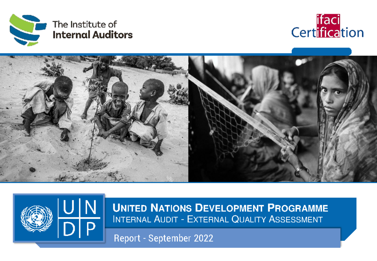IA - External Quality Assessment - UNITED NATIONS DEVELOPMENT PROGRAMME ...