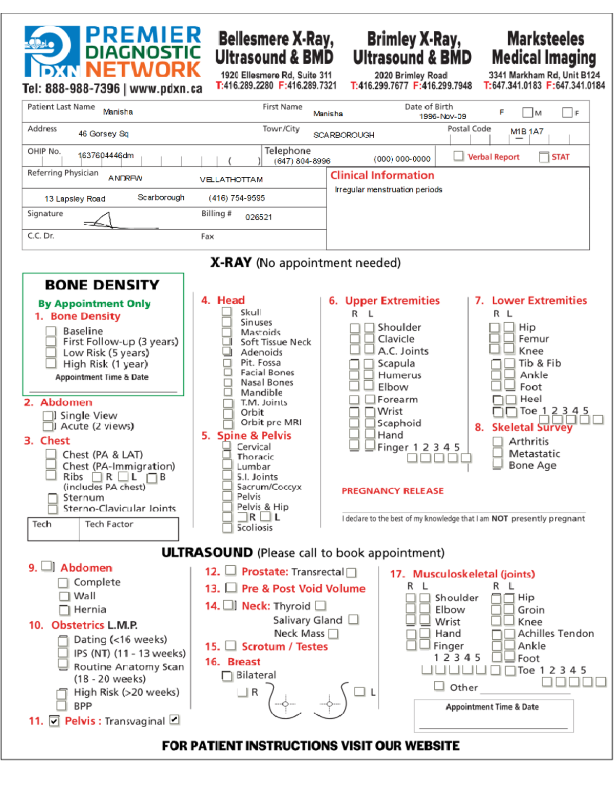 2022-Jan-22 Bellesmere X-ray Requisition - AENJ-713 - Studocu