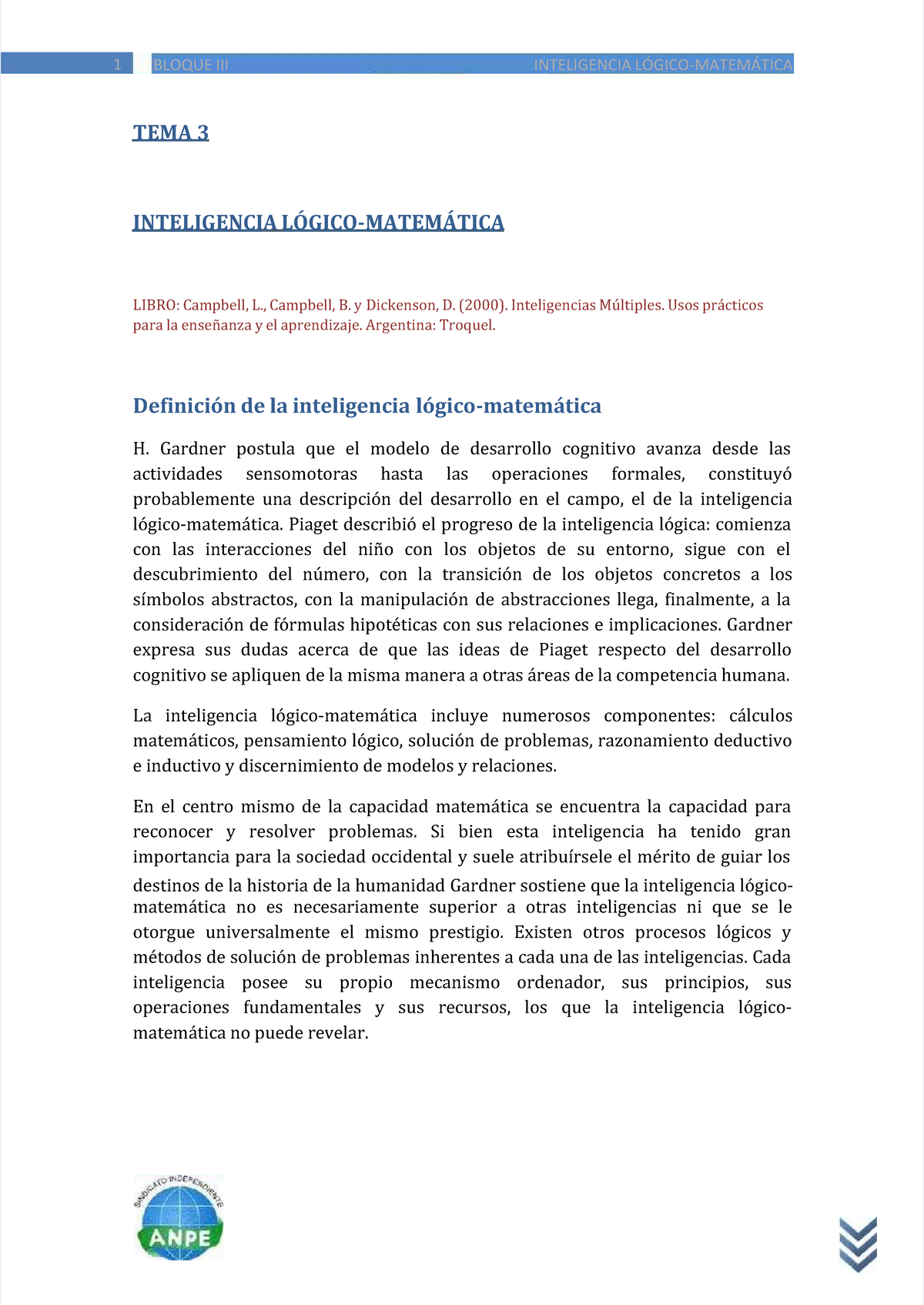 Pdf-tema-3-inteligencia-logico-matematica compress - TEMA 3TEMA 3 ...