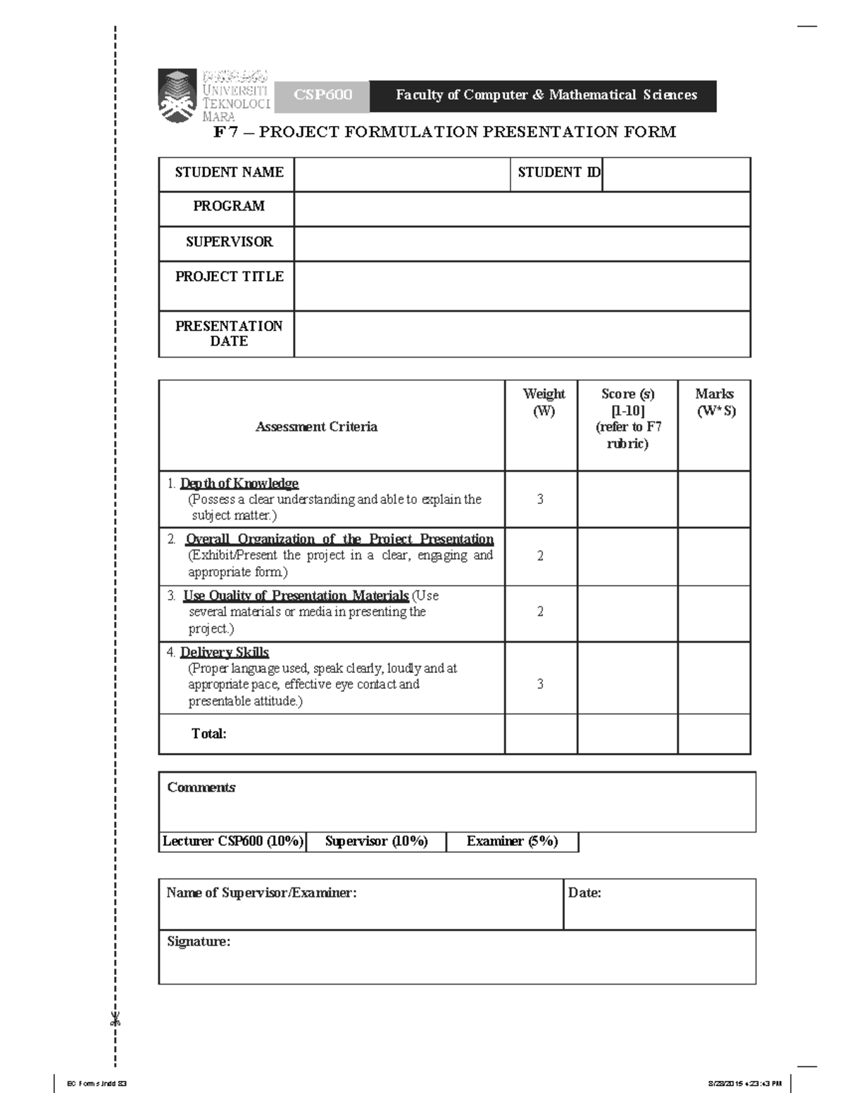 F7-Project Formulation Presentation Form - EC Forms 83 8/28/2015 4:23: ...