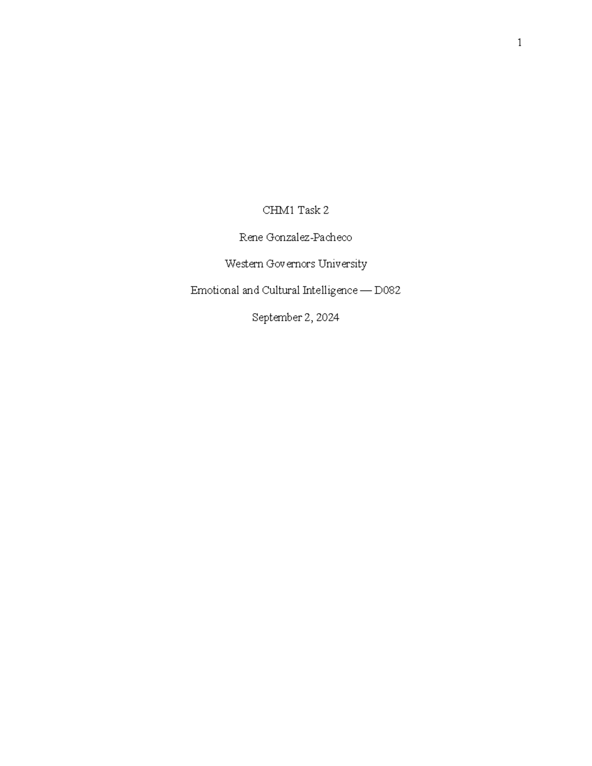 Task 2 - Task 2 - CHM1 Task 2 Rene Gonzalez-Pacheco Western Governors ...