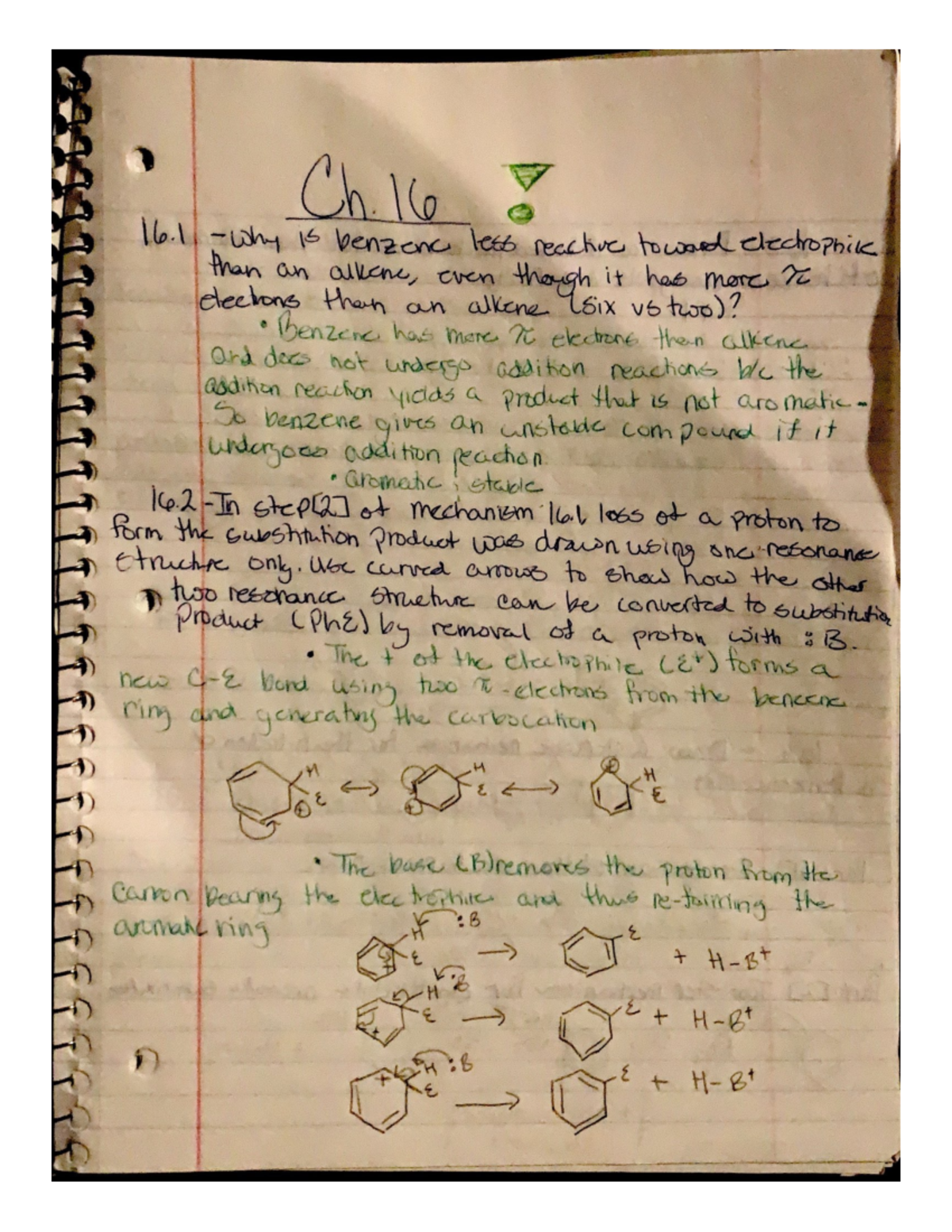 LSU ORG. Chem 2261 Ch 16 Notes - CHEM 2261 - Studocu