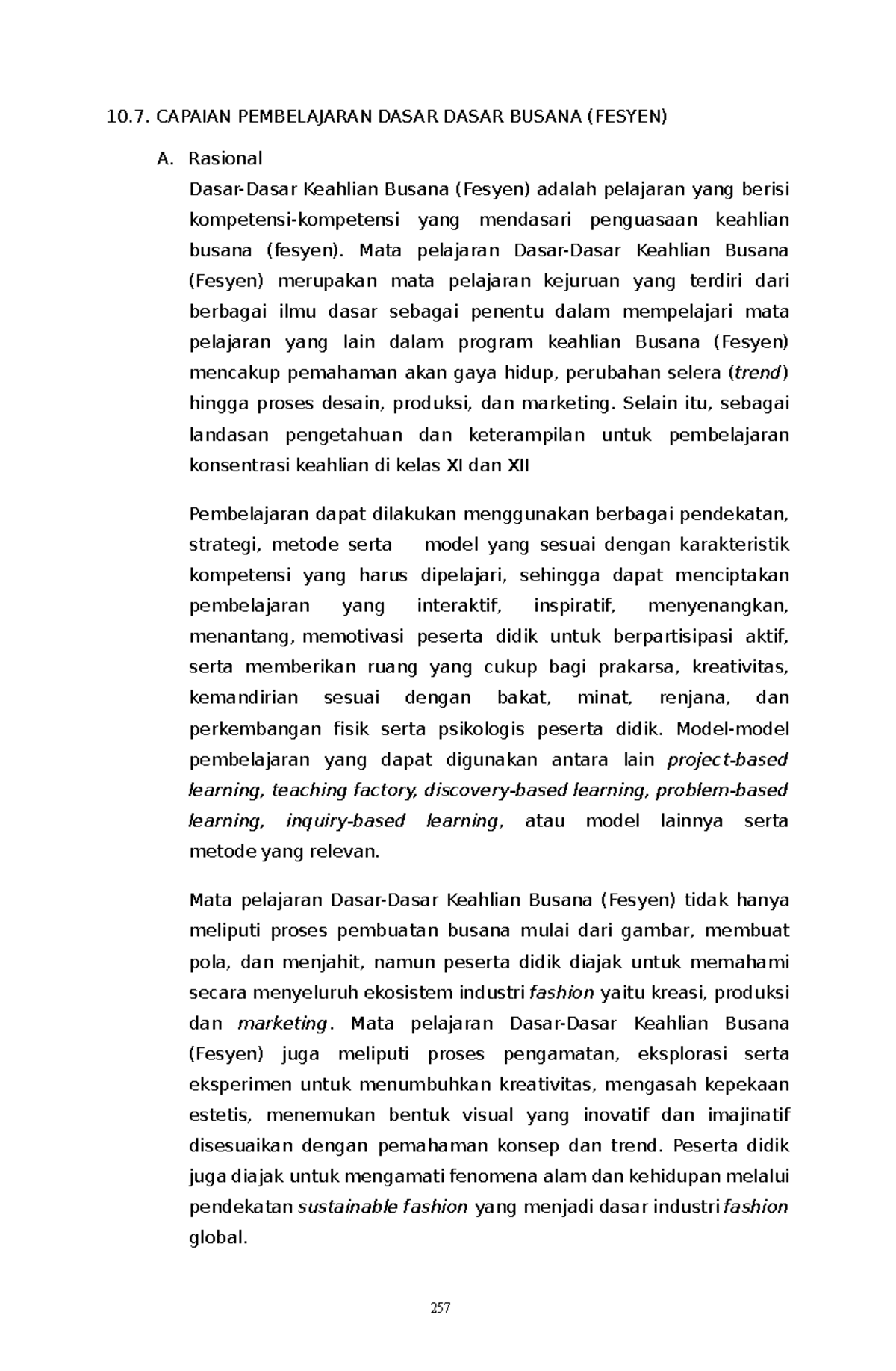 4. CP No 008 th 2022 - vvbbvvbn - 257 10. CAPAIAN PEMBELAJARAN DASAR DASAR BUSANA (FESYEN) A ...