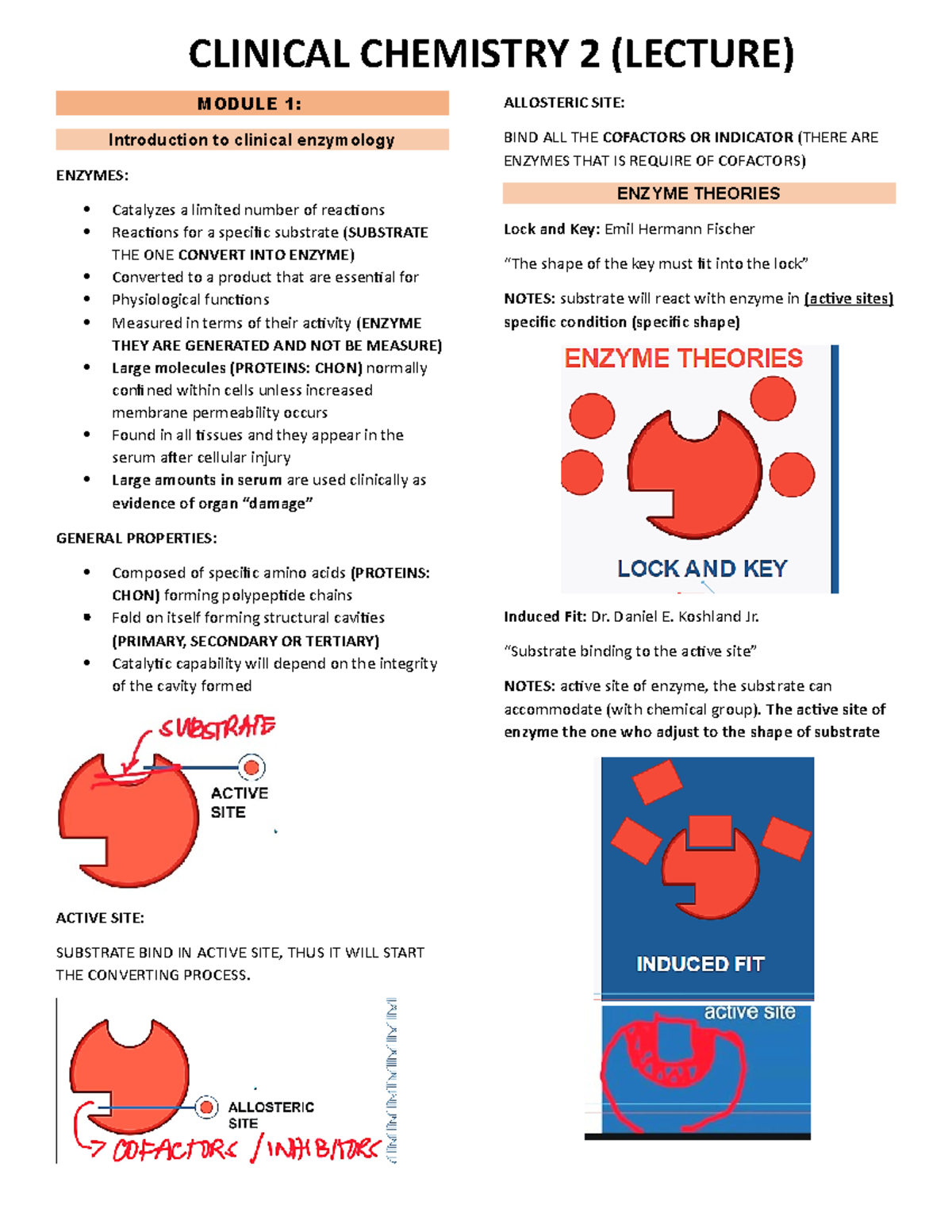 Trans- Notes-CC2 - clinical chesmitry lecture 2 - MODULE 1 ...
