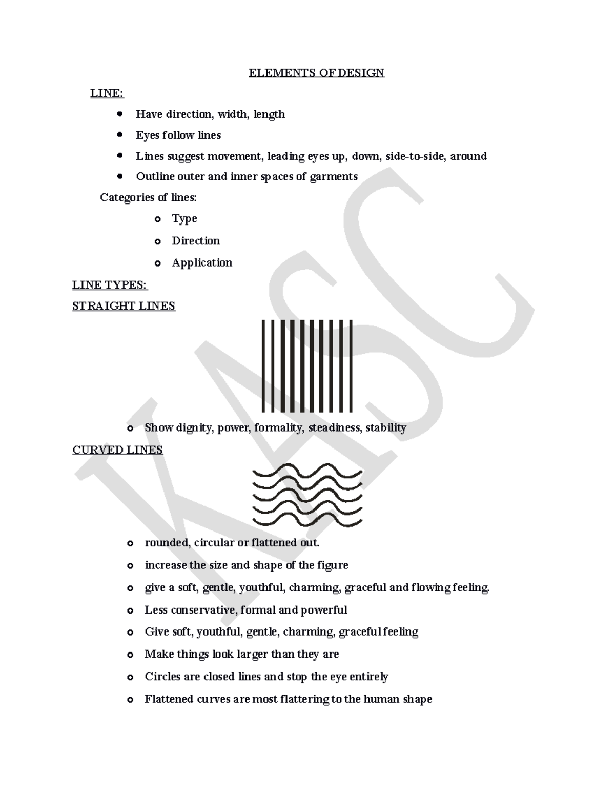 Elements of design - useful - ELEMENTS OF DESIGN LINE: Have direction ...