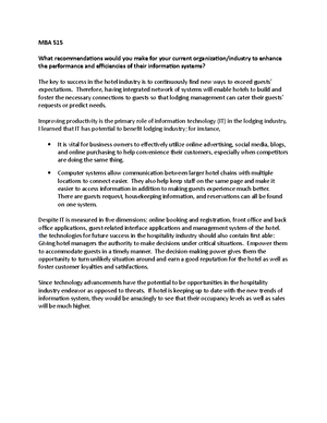 MBA 515 Week 7 learning journal - MBA 515 Record your thoughts about ...