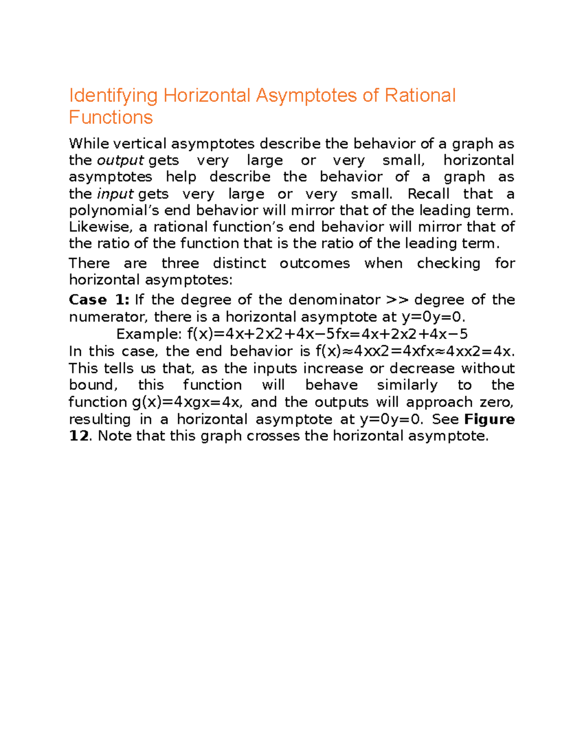 1-4 Reading and Participation Activities Rational Functions 5 ...