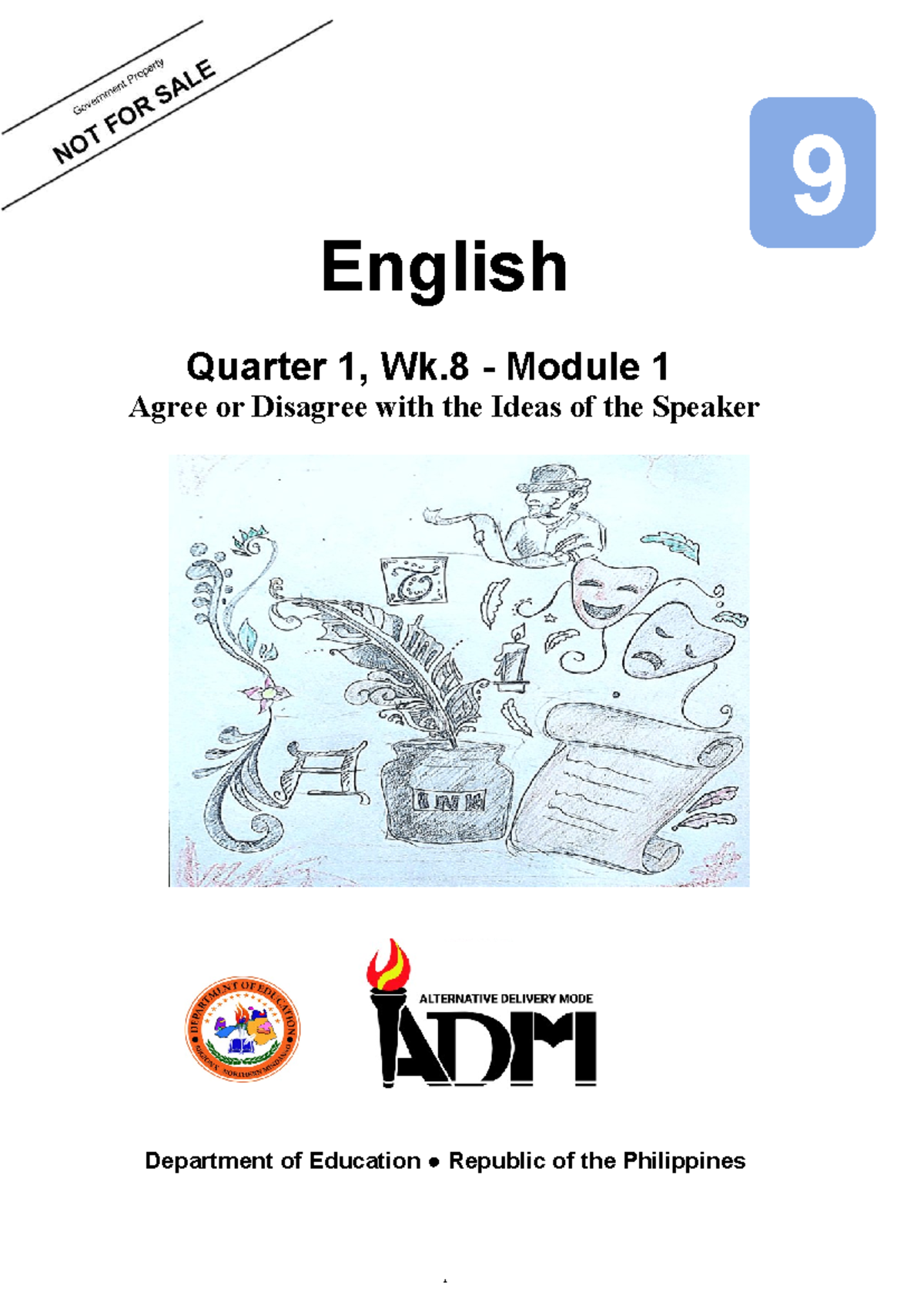 Pdfcoffee - none - English Quarter 1, Wk - Module 1 Agree or Disagree with the Ideas of the ...