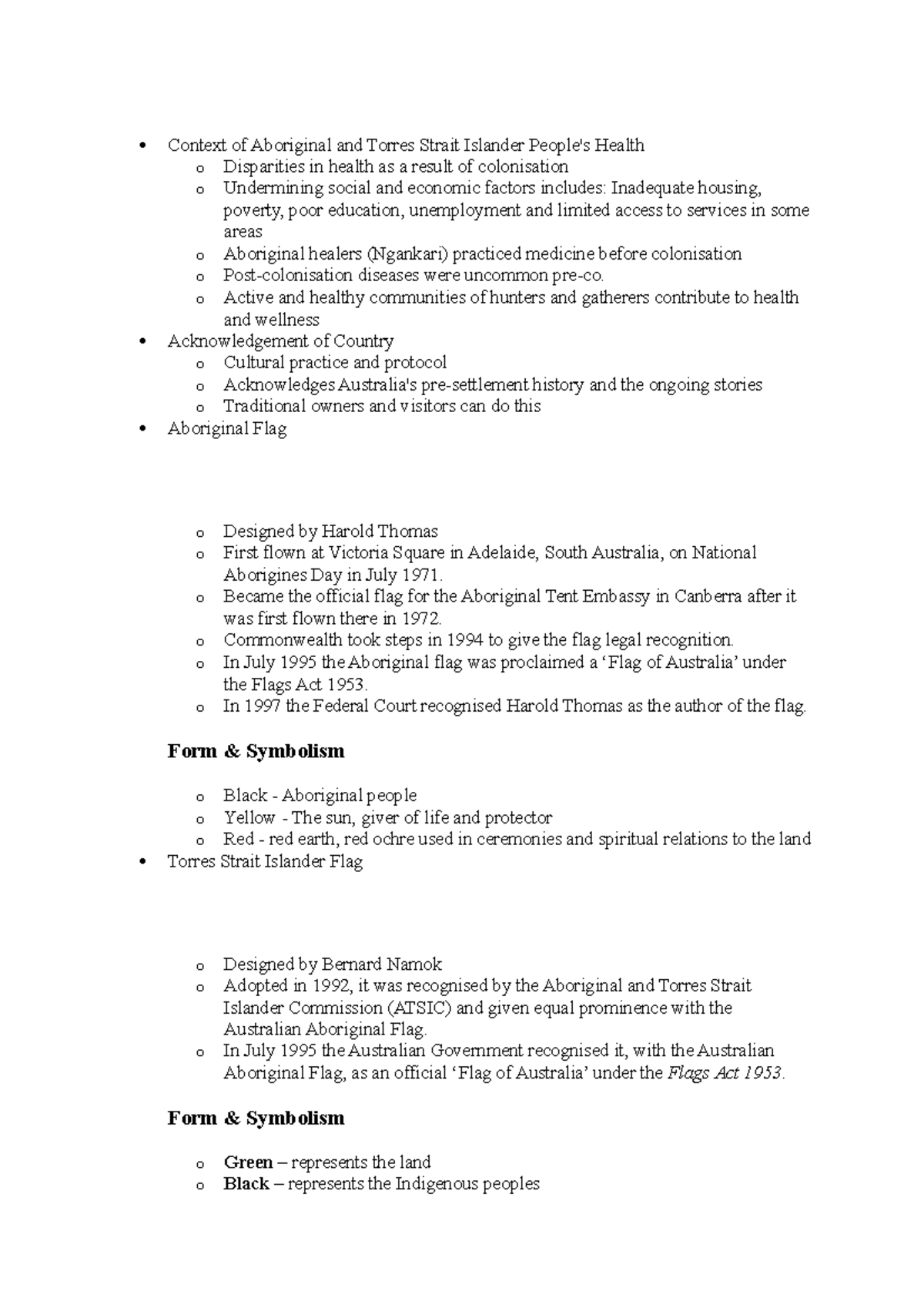 AEK1203 - Indigenous Health and Well-being - Context of Aboriginal and ...