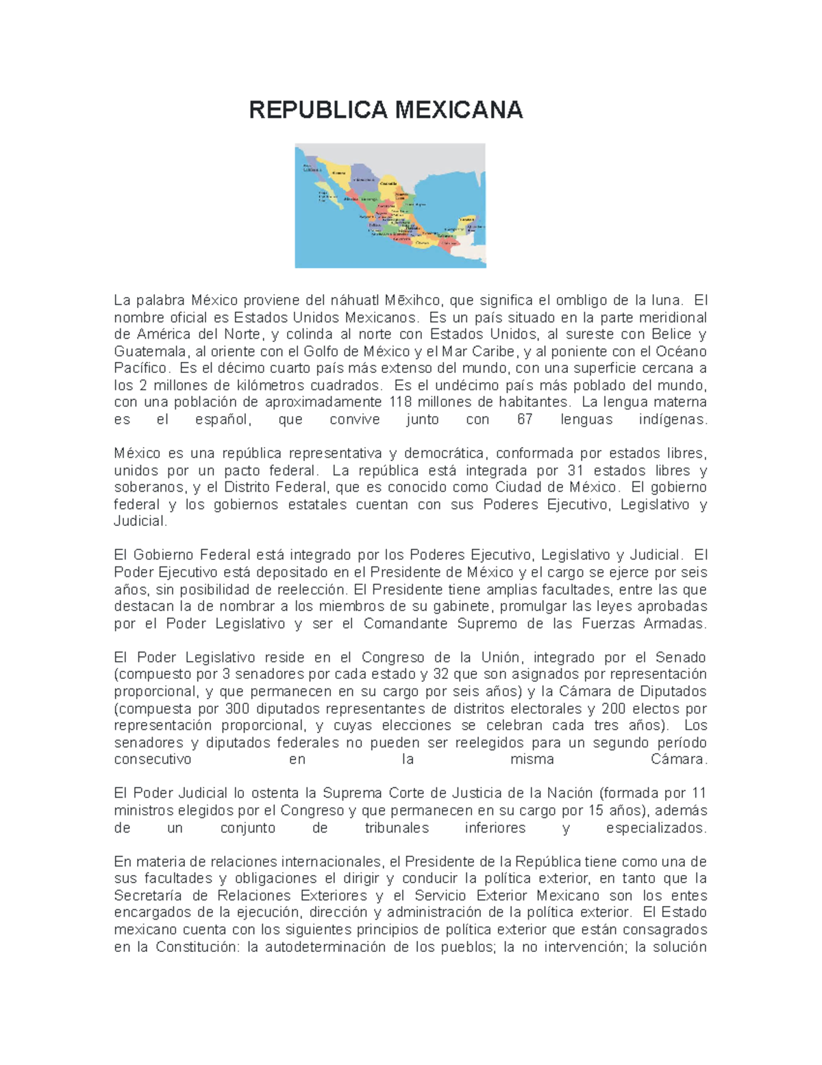 Republica Mexicana - FGFHFG HGBHB - REPUBLICA MEXICANA La palabra ...