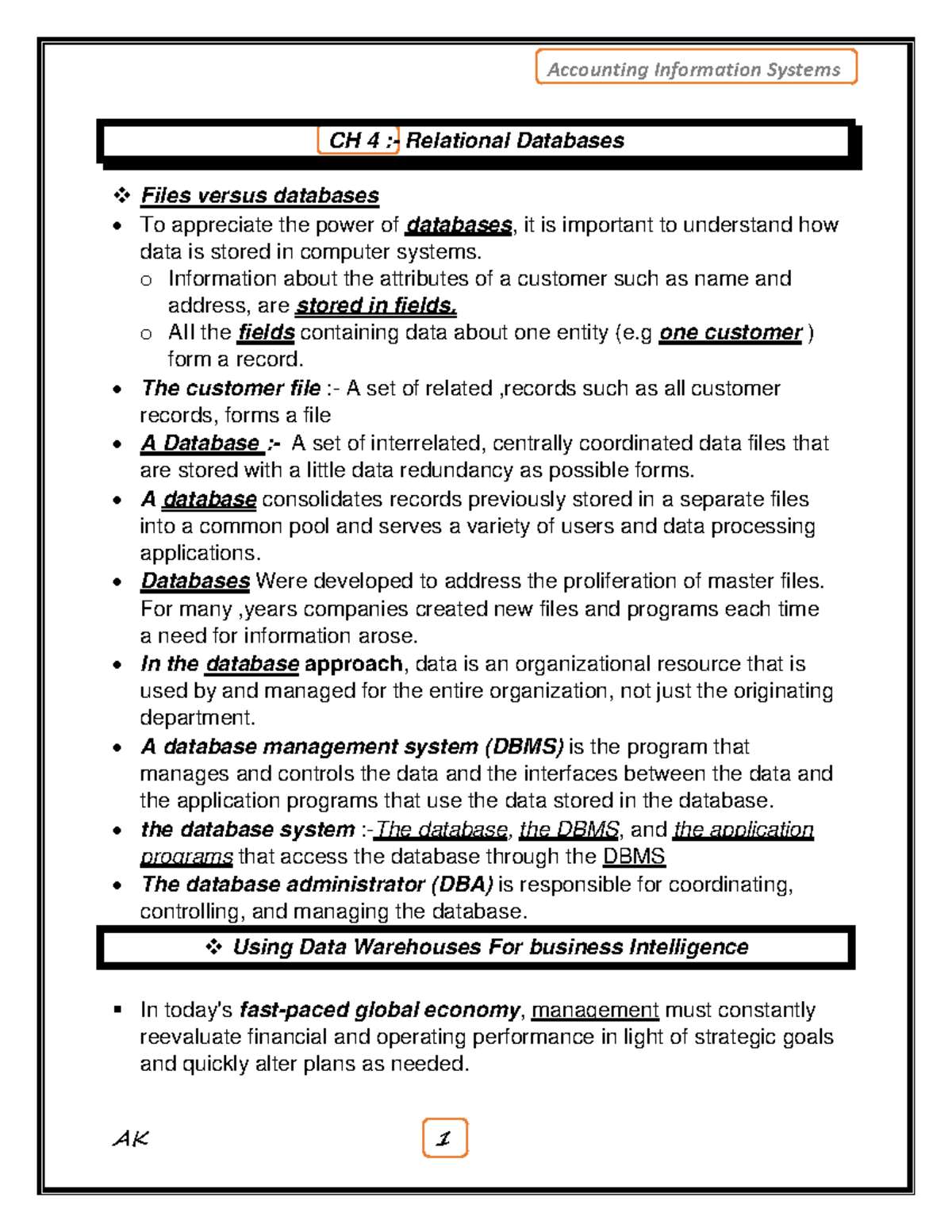Ais ch4 - accounting information system ch4 - Warning: TT: undefined function: 32 CH 4 ...