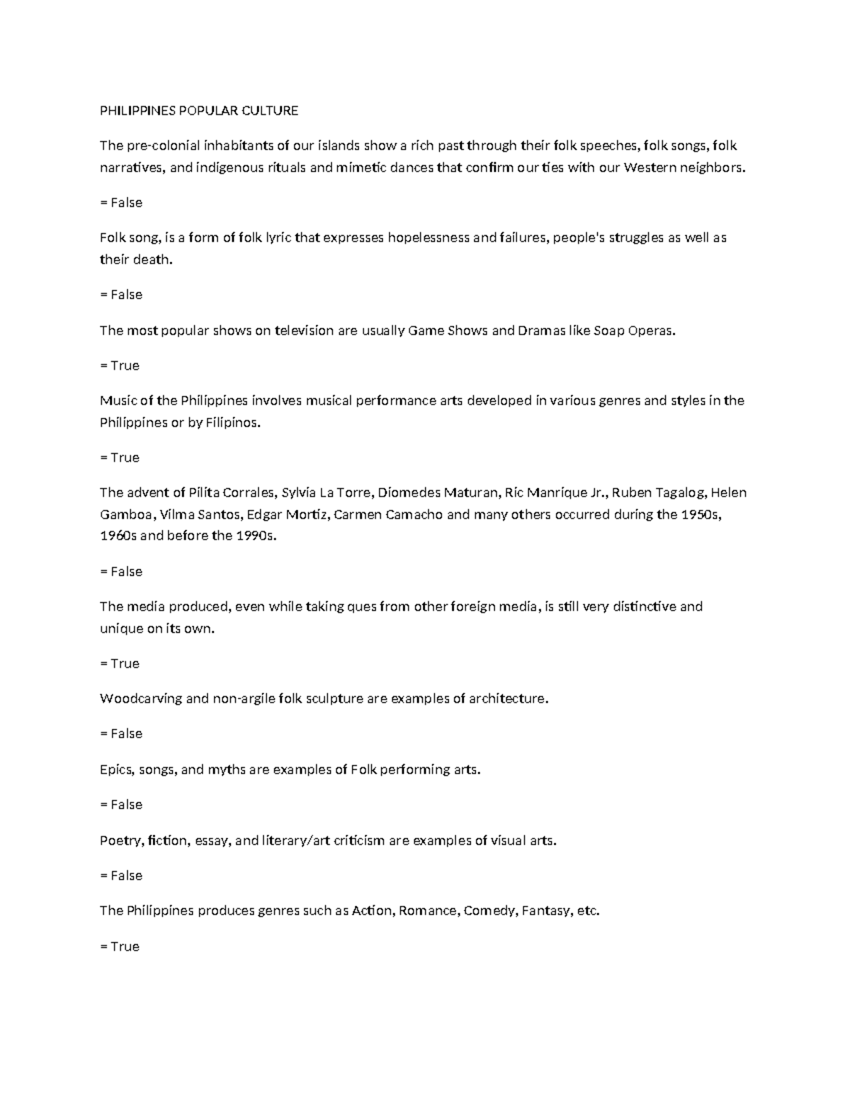 Philippines POP-WPS Office - PHILIPPINES POPULAR CULTURE The pre ...