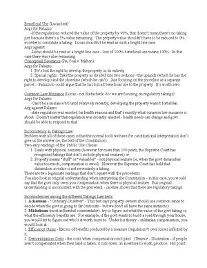 Property Law Outline - Professor Hurst - Matters of Remedy a. First ...