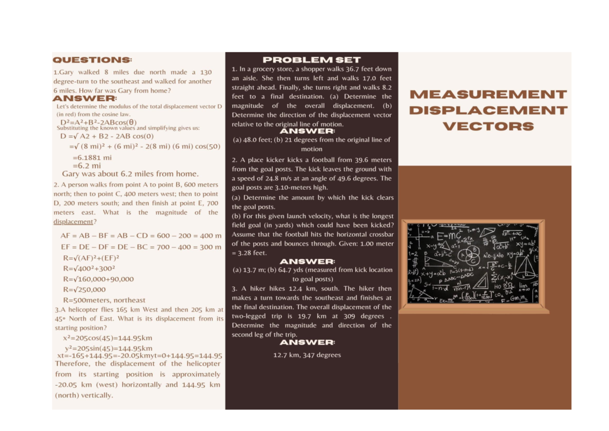 vectors and measurements - pyshics - Studocu