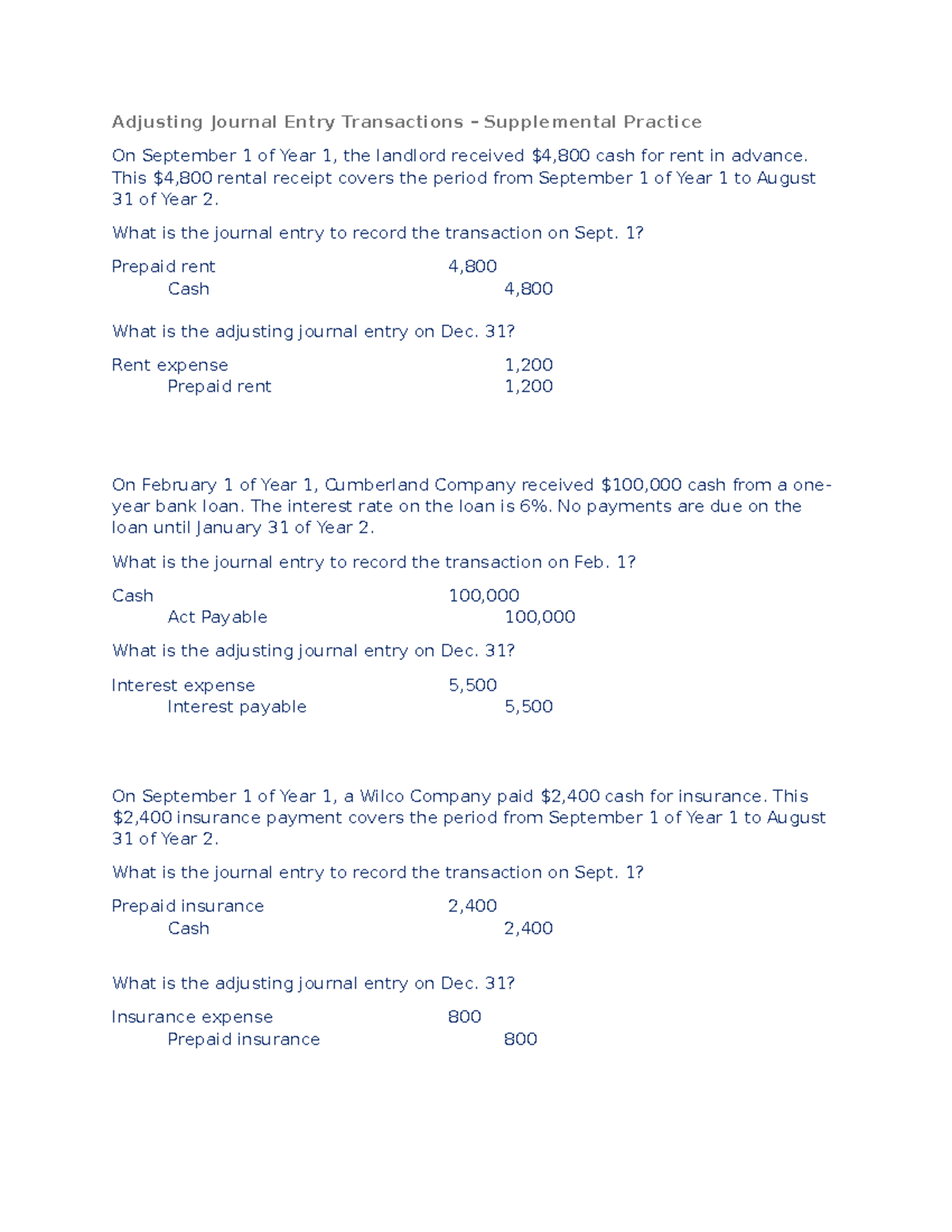 Adjusting Journal Entry Transactions for 1x1 - Adjusting Journal Entry ...