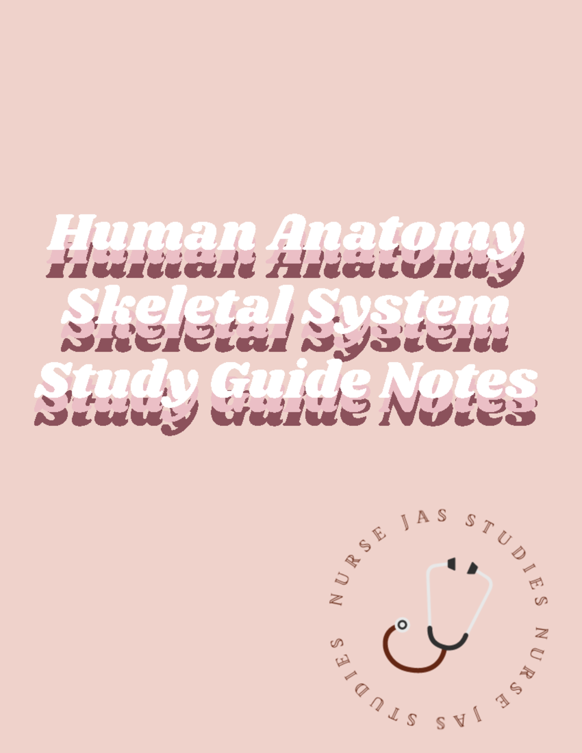 Skeletal System Study Notes - Human Anatomy Skeletal System Study Guide ...