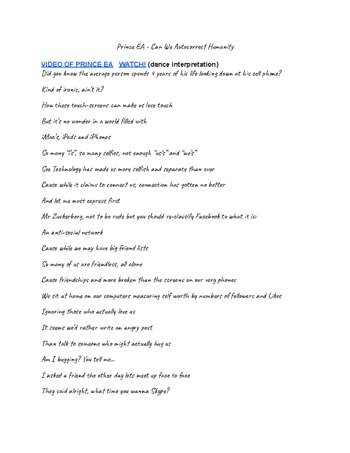 Copy of CAN WE Autocorrect Humanity Prince EA - Pri E - Can Ator Humy ...